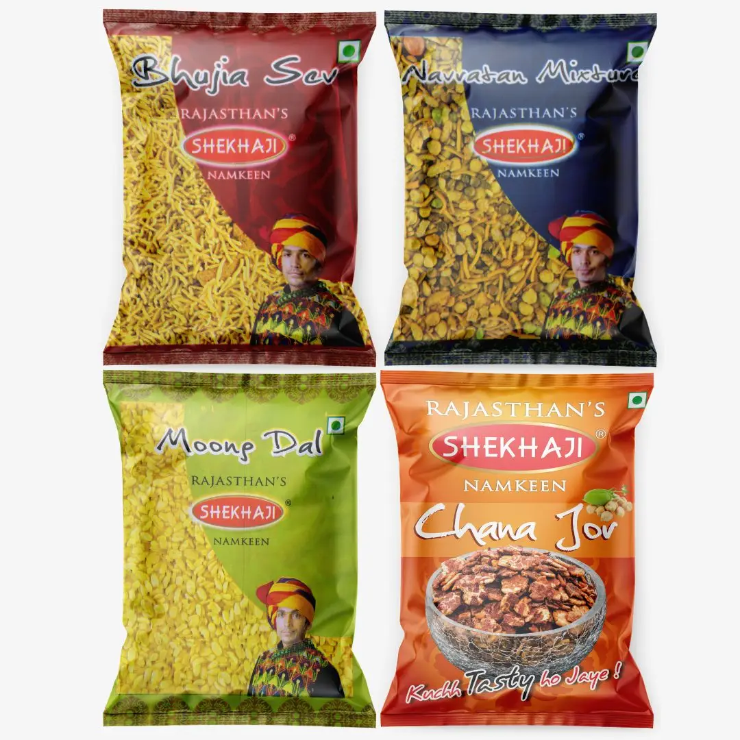 Buy Shekhaji Assorted Namkeen Combo 400g (Pack of 4, 100gm Each)Bhujia ... Buy Shekhaji Assorted Namkeen Combo 400g (Pack of 4, 100gm Each)Bhujia ...