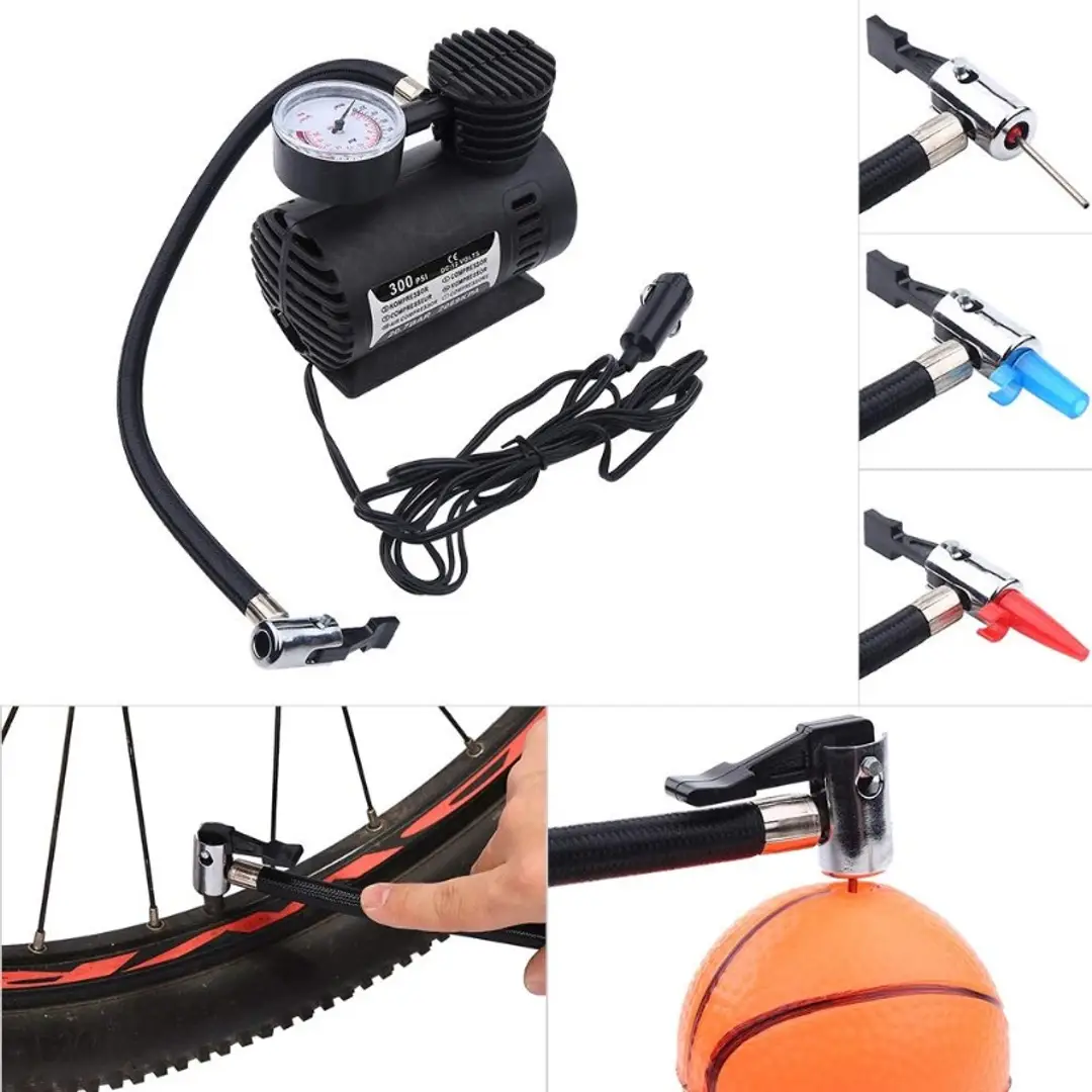 Shopper52 300 psi Tyre Air Pump for Car Bike Air Compressor For Car And Bike Tyre AP55013